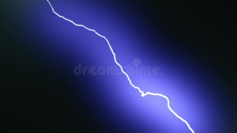 Red and Blue Lightning Bolts of Electrical Current Moving Wildly Across ...