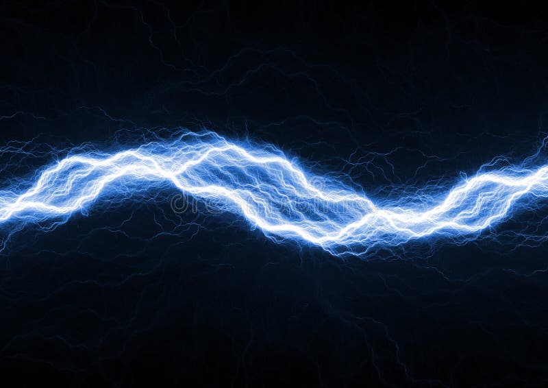 Blue lightning stock illustration. Illustration of fantasy - 90382383