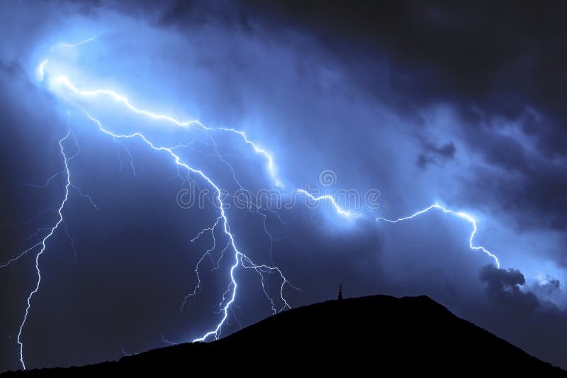 Blue Lightning Storms