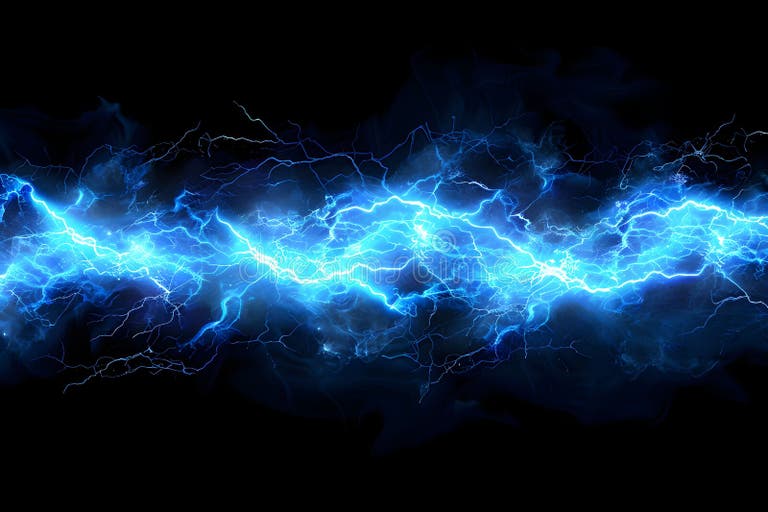 Blue Black Lightning Strikes Stock Illustrations – 296 Blue Black ...