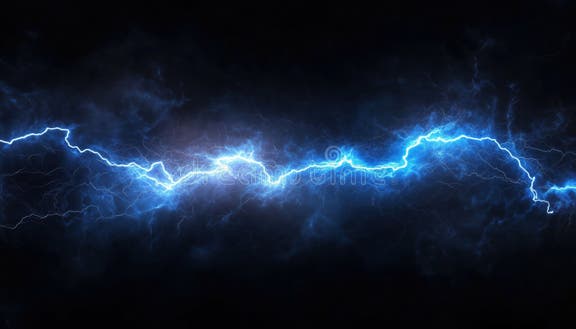 Blue Lightning stock photo. Image of powerful, effect - 401630294