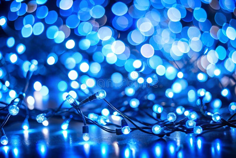 Blue Lights Background for Calm Cool Atmosphere Stock Illustration ...