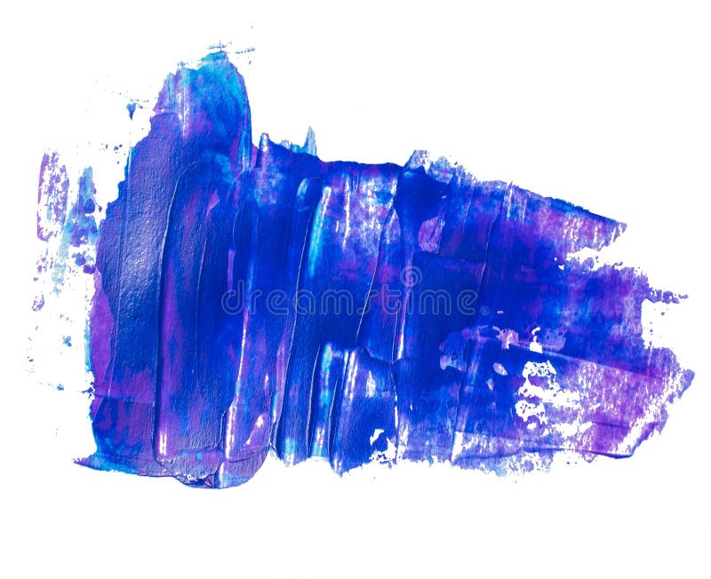 Blue Lilac Textured Acrylic Stain Stock Photo - Image of abstract, daub ...