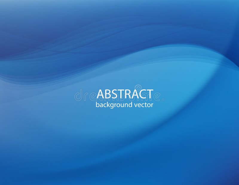 Blue Line Abstract Set Background. Vector Illustration. Stock Vector ...