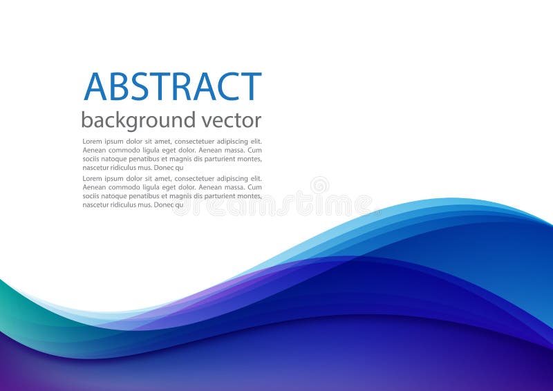 Blue Line Abstract Background. Stock Vector - Illustration of waves ...