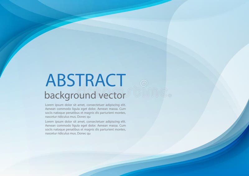 Blue Line Abstract Set Background. Vector Illustration. Stock Vector ...