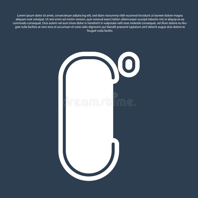 Blue Line Celsius Icon Isolated on Blue Background. Vector Illustration ...