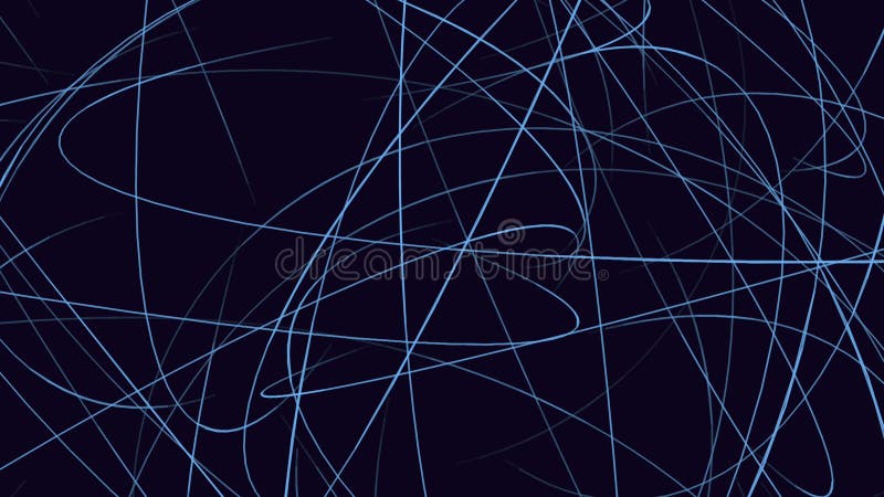 Blue Line Drawing on Black Background Modern and Sleek Design Element ...