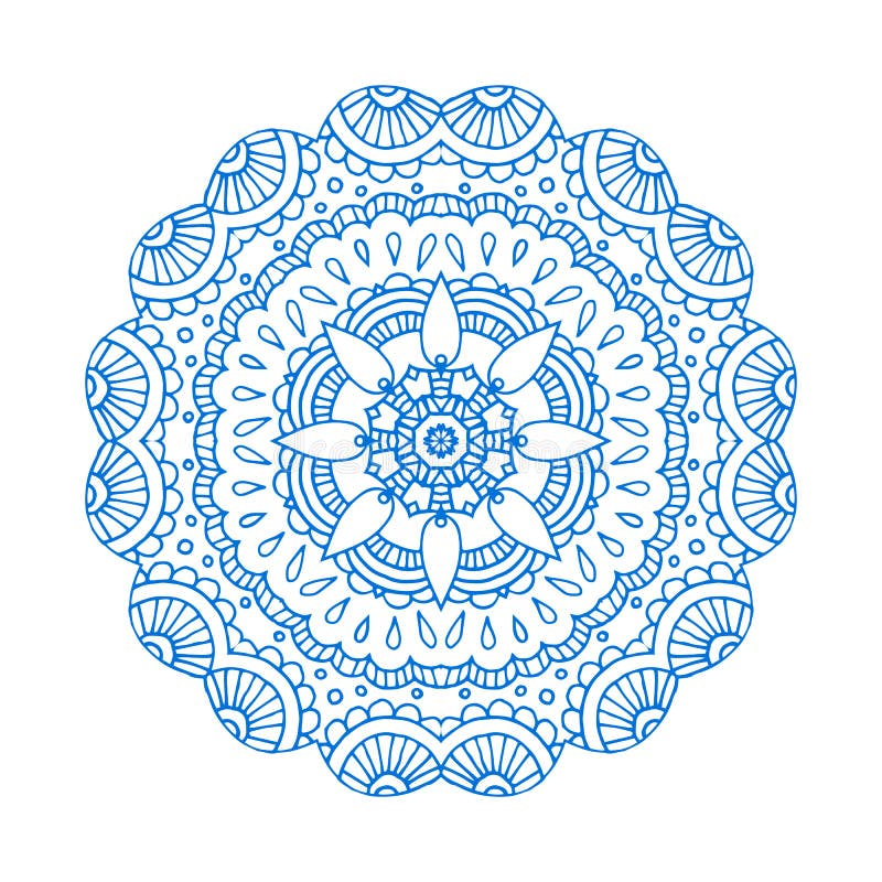 Indian Blue Mandala Art Stock Illustrations – 12,539 Indian Blue ...