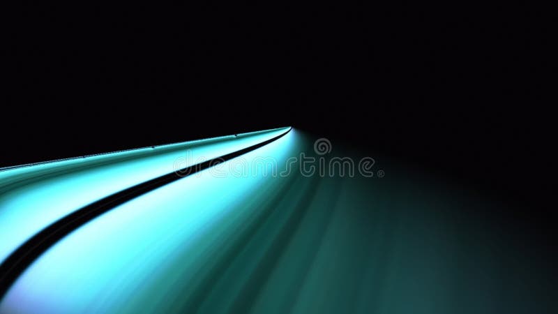 Blue Line Flowing on Black Background. Copy Space for Text, Logo Stock ...