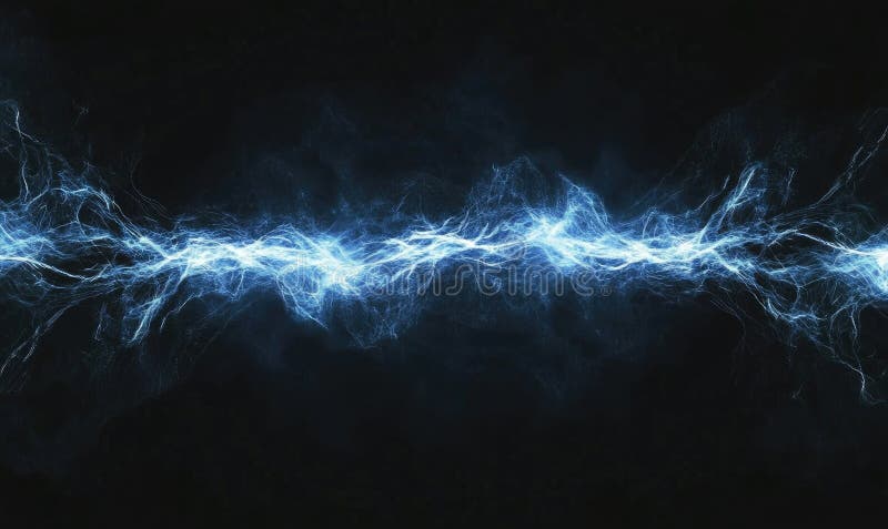 A Blue Line of Light that is Very Long Stock Illustration ...