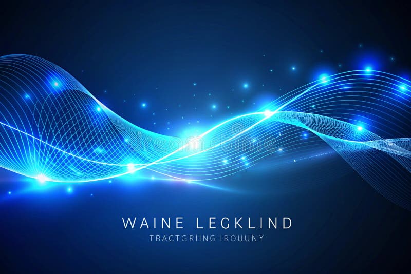Blue Line Movement Abstract Technology Wave Line Background Stock ...