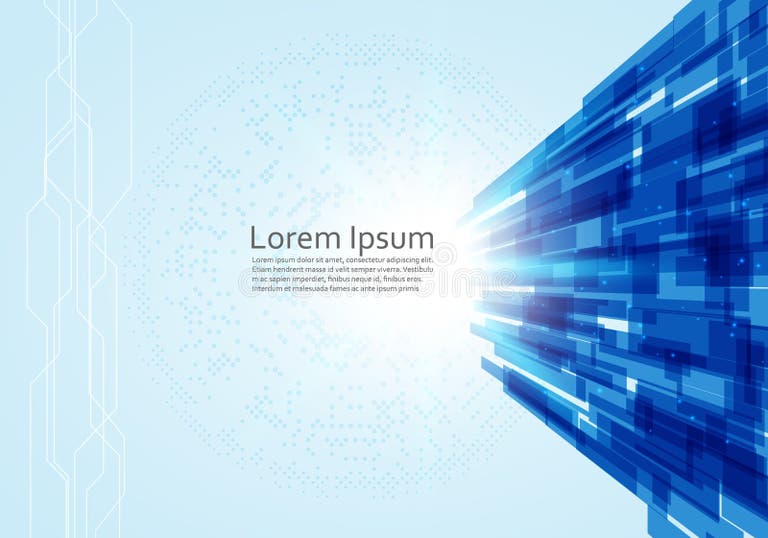 Blue Line Technology, Abstract Technology Digital Hi Tech Concept ...