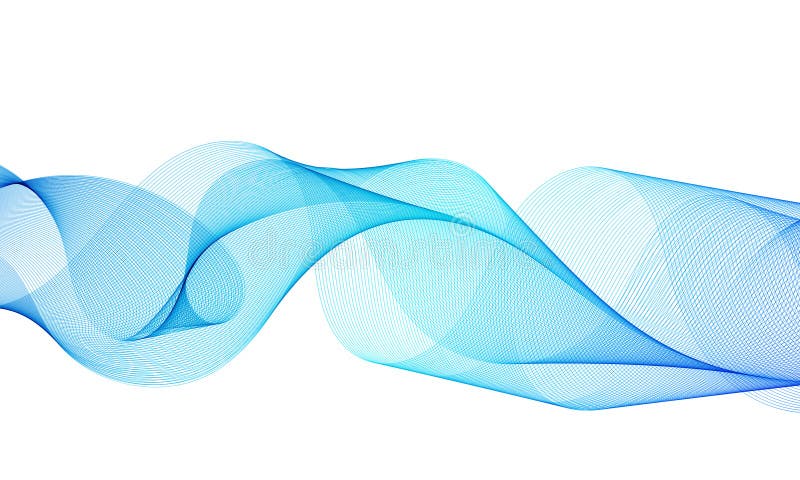 Blue line wave background. stock image. Image of digital - 267509201
