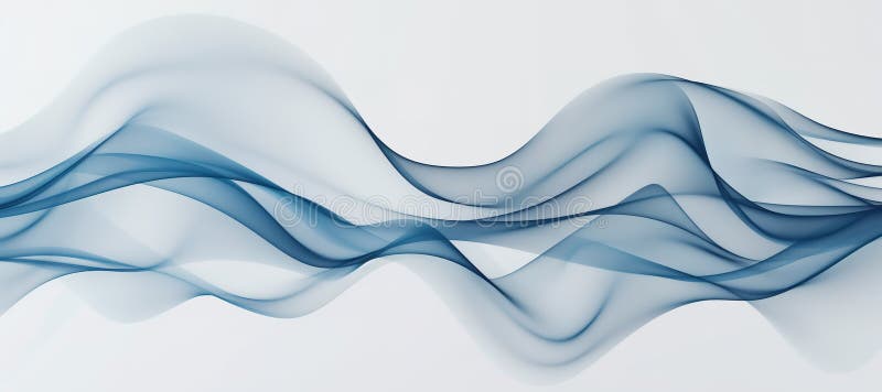 Blue Line Wave Motion Background, Curve Stock Illustration ...