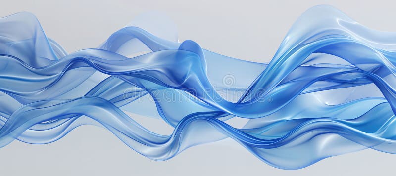 Blue Line Wave Motion Background, Curve Stock Illustration ...