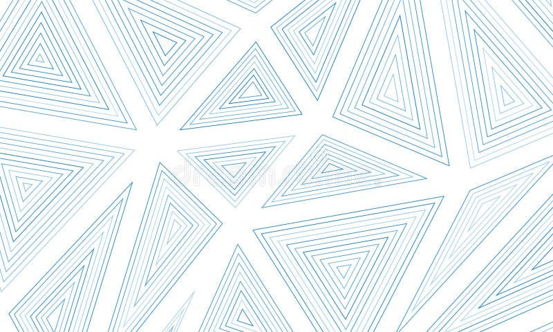 Blue Linear Triangles Abstract Geometric Tech Background Stock ...