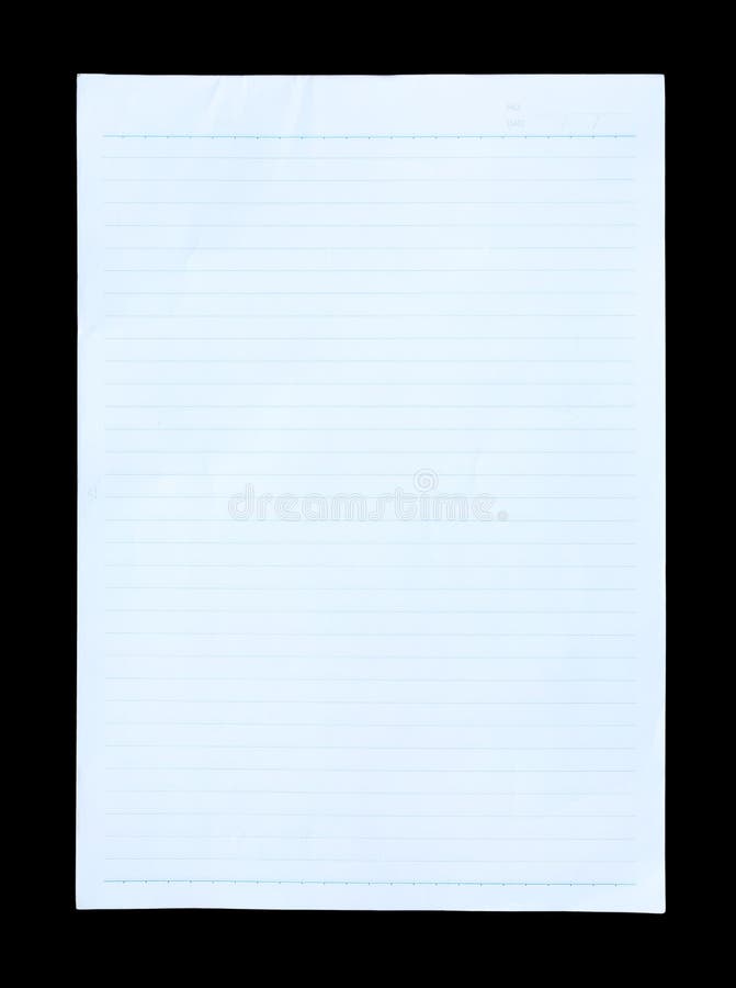 Blue Lined Paper stock image. Image of classic, lines - 10249061