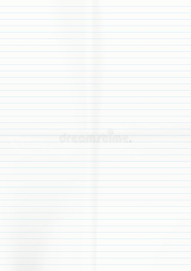 Lined Paper Sheet with Folding Effect Stock Vector - Illustration of ...