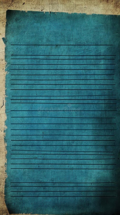 Blue Lined Paper Shows Texture and Vintage Style, Old Paper Background ...