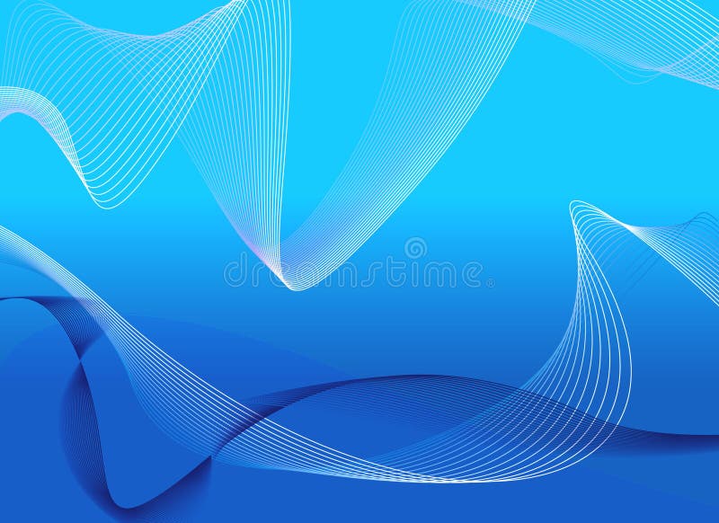Blue Lines stock illustration. Illustration of curves - 1715681