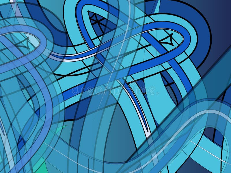 Blue lines stock illustration. Illustration of conceptual - 1751154