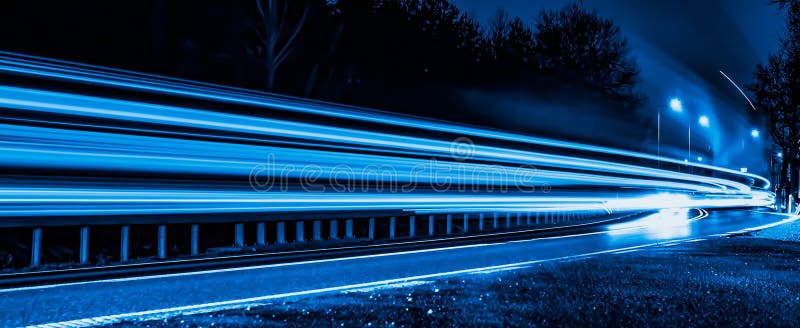 Red Lines of Car Lights on Black Background Stock Image - Image of long ...