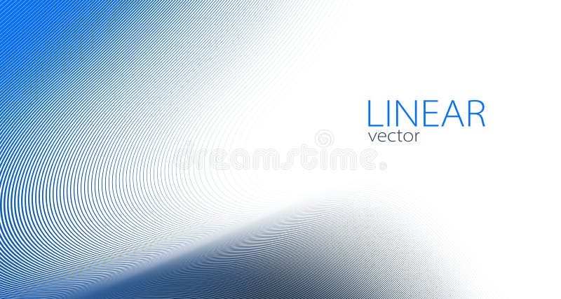 Blue Lines in 3D Perspective Vector Abstract Background, Dynamic Linear ...