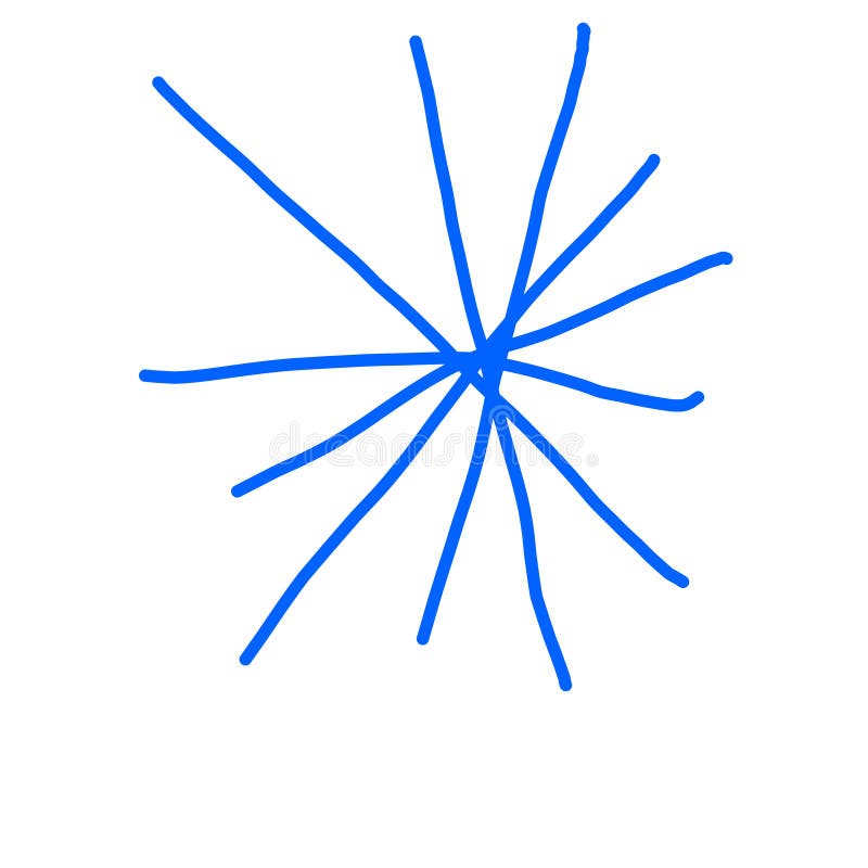 Blue Lines Exploding from the Center Creating a Star Shape Stock ...