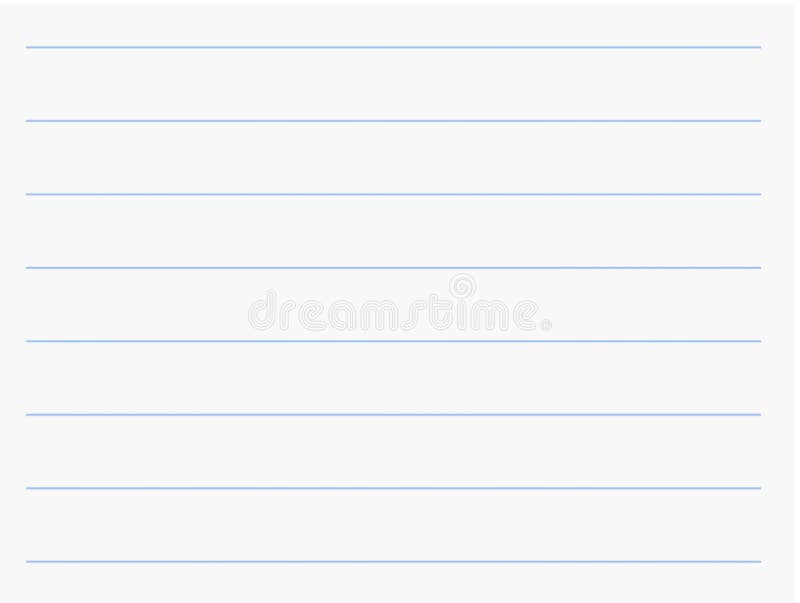 Blue Lines on the Page Note Paper To Record Messages Stock Illustration ...