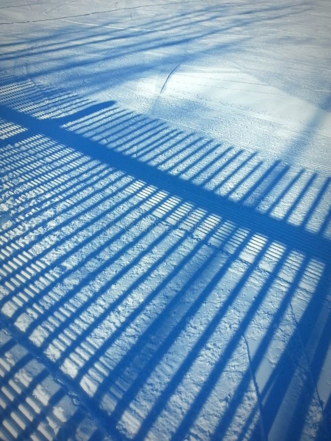 Blue lines in snow stock photo. Image of pattern, snow - 85387832