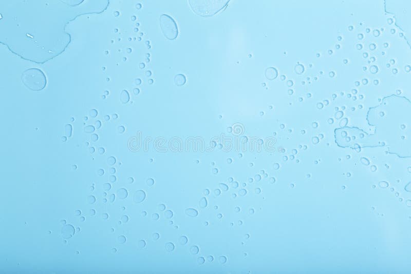 Blue Liquid Abstract Background. Bubbles and Textures of Water on a ...