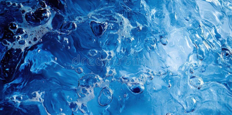 Blue Liquid Abstract Texture Stock Illustration - Illustration of cool ...
