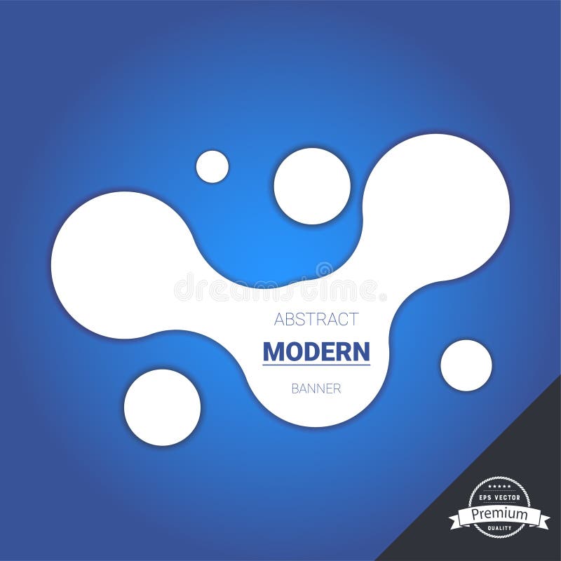 Blue Liquid Banner Splatter Drop Retro Design Stock Illustration ...