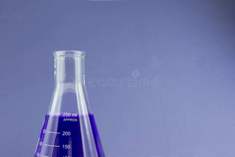 Blue liquid in beaker stock photo. Image of beaker, fluid - 21509362