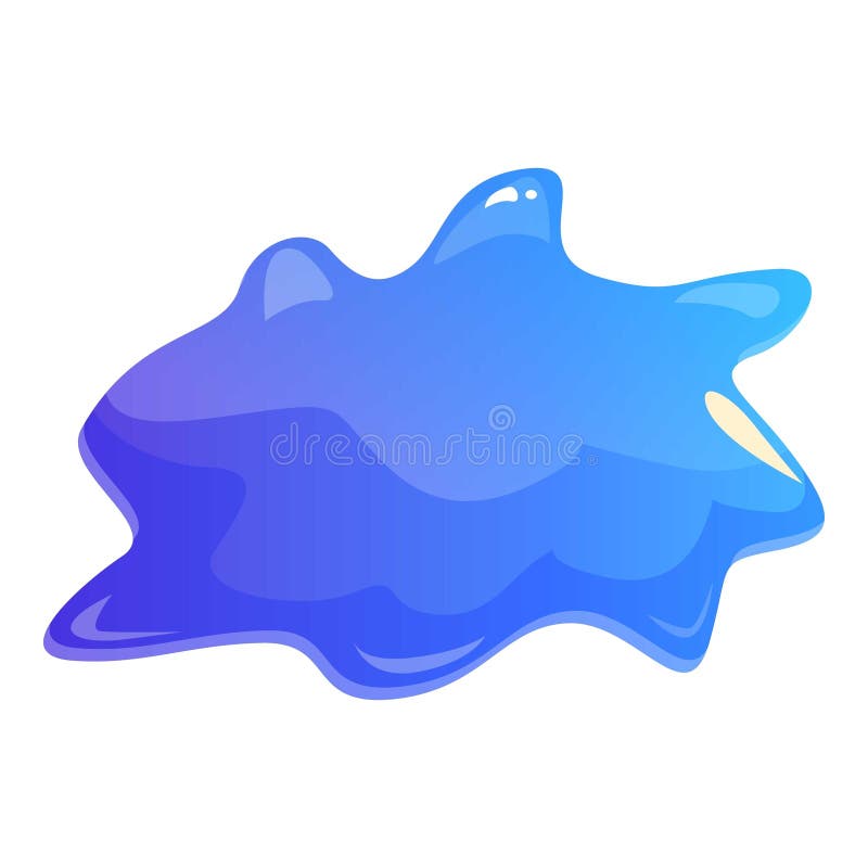 Blue Liquid Blob Flowing with Gradient Effect Stock Illustration ...