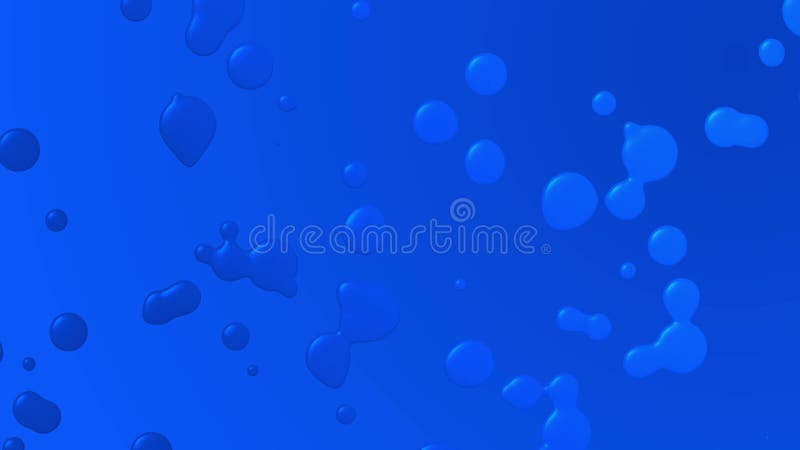 Blue Liquid Bubbles Background. Animation of Abstract Backdrop Stock ...