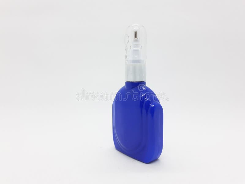 Blue Liquid Correction Writing Pen in White Isolated Background 05 ...