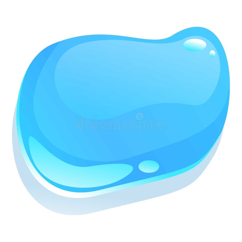 Blue Liquid Gel Blob Splashing Flowing Spreading Stock Illustration ...