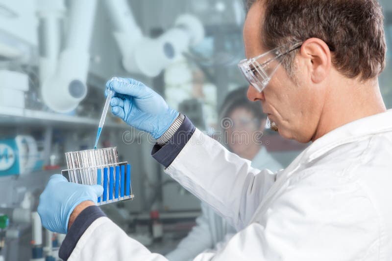 Blue Liquid Probe stock photo. Image of health, liquid - 37858518