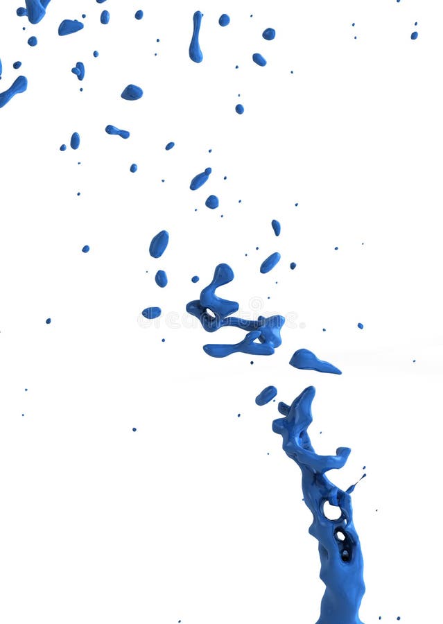 Blue liquid splash stock illustration. Illustration of blue - 25772425