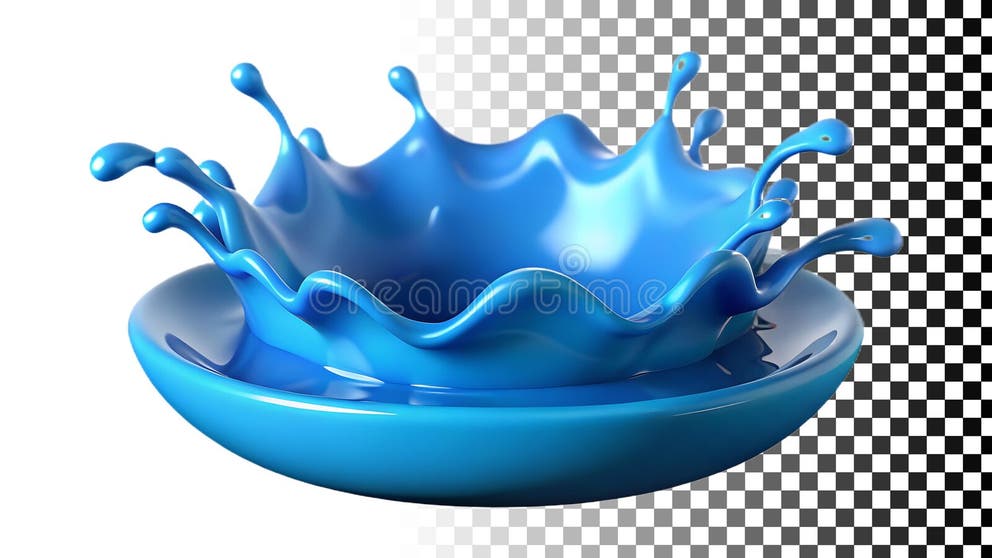 Blue Liquid Splash, Dynamic Fluid for Water and Refreshing Themed ...