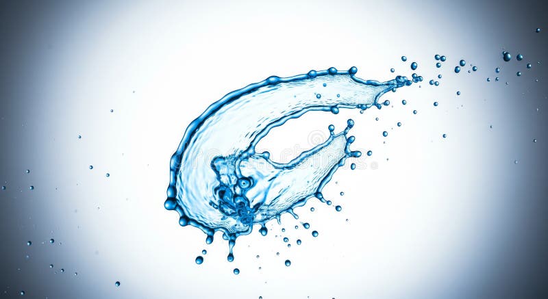 Blue Liquid Splash a Dynamic Water Symphony a Vibrant Symbolizing ...