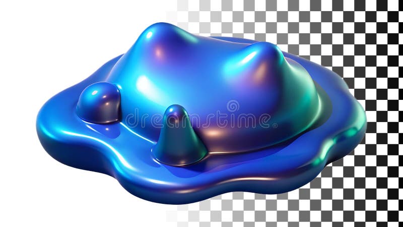 Blue Liquid Splash, Fluid, Dynamic and Abstract Design Png Transparent ...