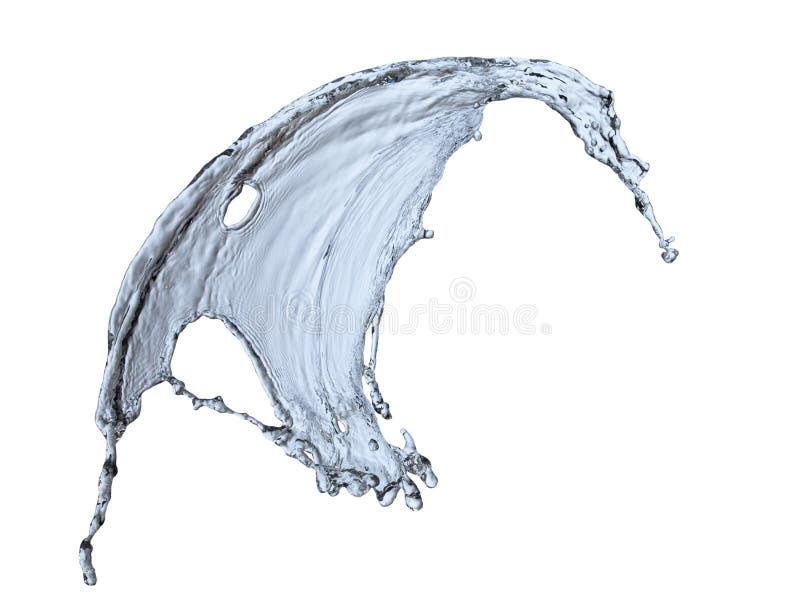 Blue Liquid Splash Isolated on White Background Stock Image - Image of ...