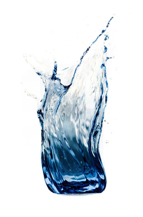 Blue Liquid Splash in Mid-Air – Abstract Fluid Motion Stock ...