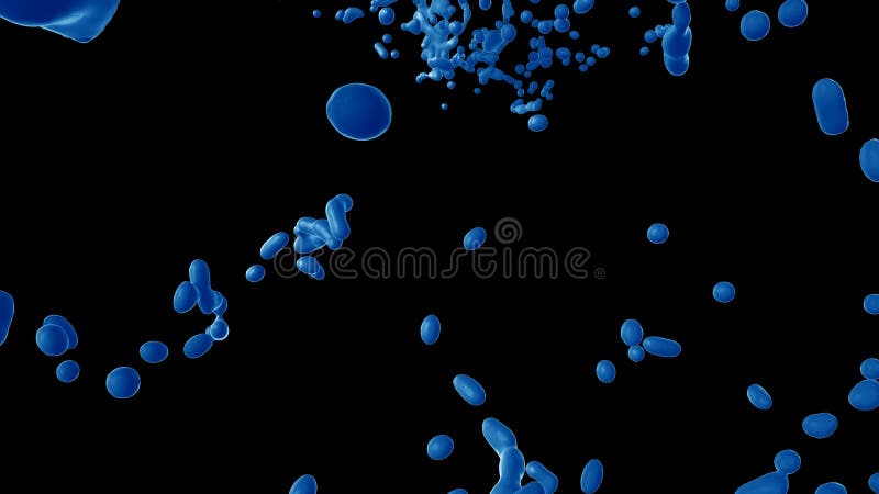 Blue Liquid Timer with Alpha Stock Footage - Video of pouring, water ...