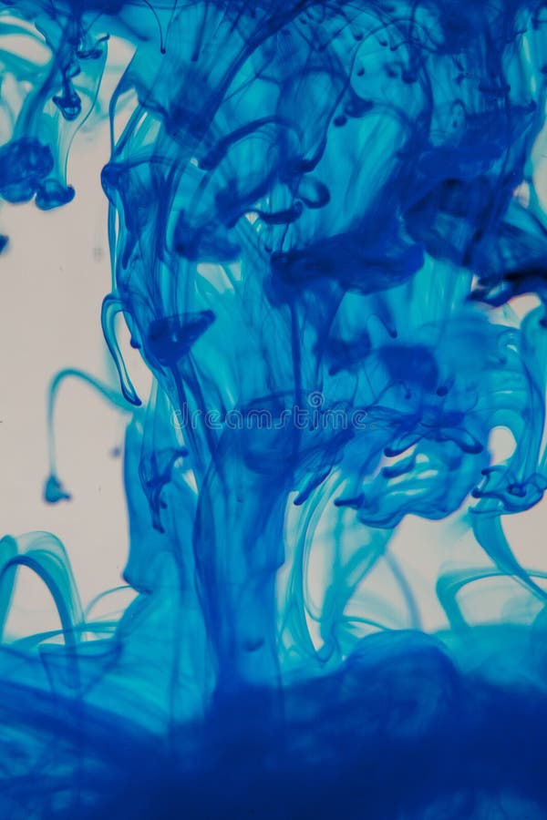 Blue liquid in water stock photo. Image of liquid, abstract - 72988232