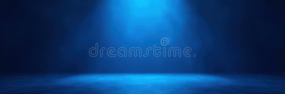 Blue Lit Stage, Stark Shadows Define Empty Space, Backdrop, Concert ...