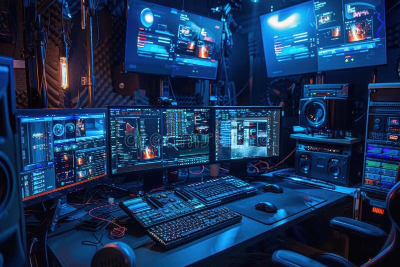 Lit Monitors Stock Illustrations – 522 Lit Monitors Stock Illustrations ...